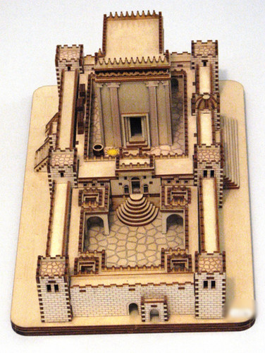 Beit Hamikdash - detailed wood | The Temple Institute