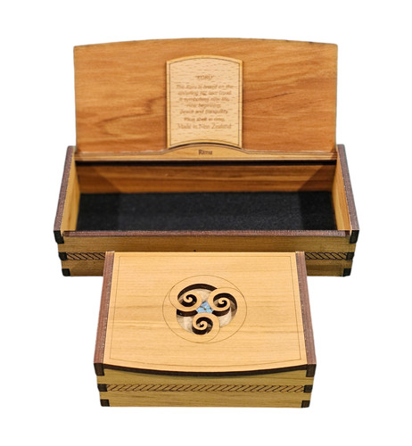 Triple Koru Multi-Purpose Box in Presentation Sleeve | MADINZ
