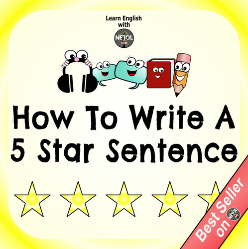 How To Write A 5 Star Sentence -Activities, PowerPoint Presentation ...
