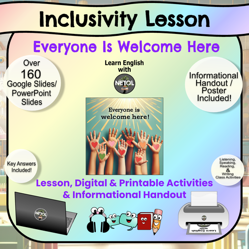 Everyone Is Welcome Here - Inclusivity Lesson & Inclusivity Class Rules ...