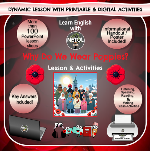 Remembrance Day - Why Do We Wear Poppies - Lesson & Activities | NETOL