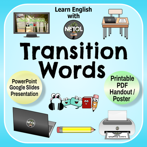 Transition Words - PowerPoint Presentation & Informational Poster ...