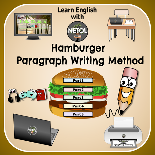 Hamburger Paragraph Writing Method - PowerPoint, Handout & Activity | NETOL