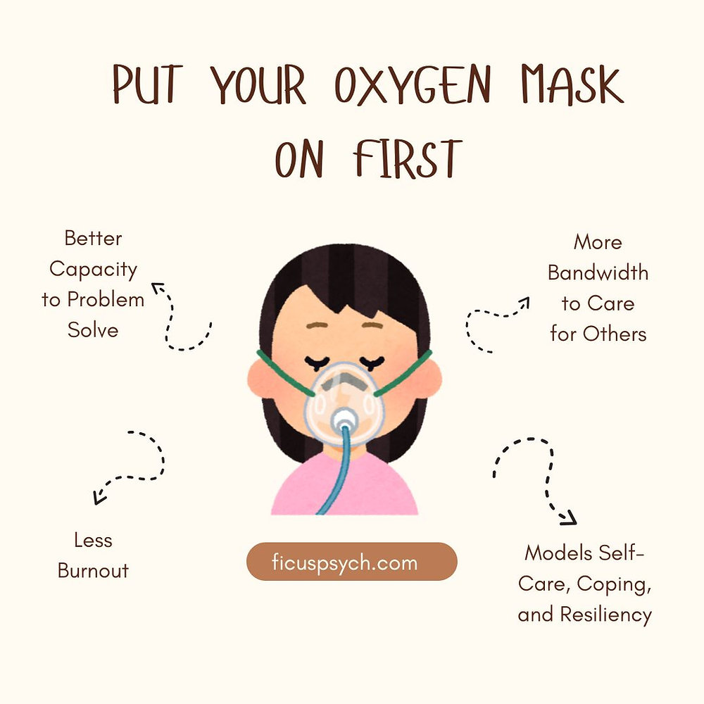 Put Your Oxygen Mask on First - Self-Care before Helping Others