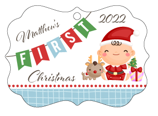Baby's First Christmas Cartoon Ornament | The Stork Shop LI