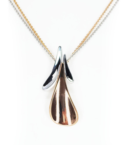 Breuning Two-Tone Modern Pendant Necklace | Weiss Jewelers