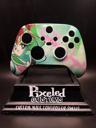 Pastel Pink and Green SailorJupiter Custom Controller Shell for Xbox S ...