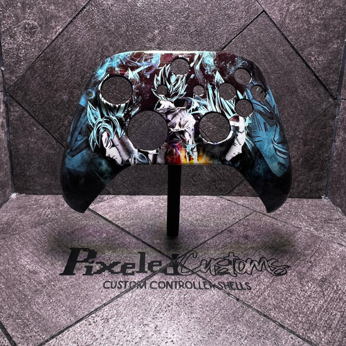 Neon Goku Custom Controller Shell for Xbox S/X Front Housing | Pixeled ...