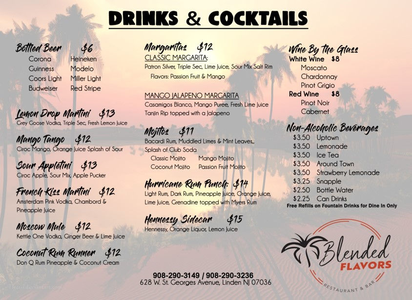 Menu | Blendedflavors
