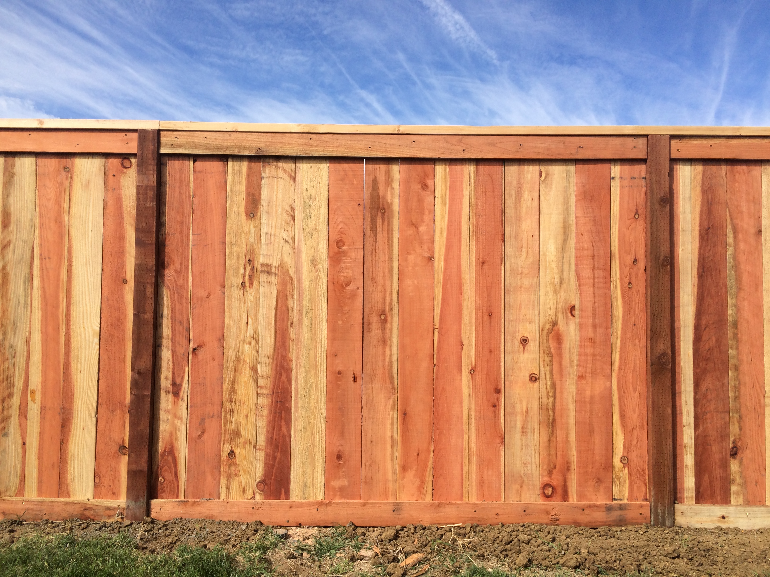 "wood fence corona"