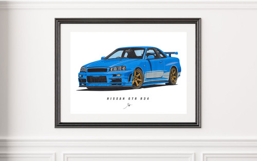 Nissan GTR R34 | Felix Soppe Artworks