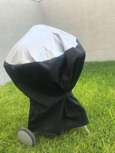 Grill Cover for Weber Ranch Kettle CharCoal Grill 37''. Custom Fitting DustCover | Compbindtech