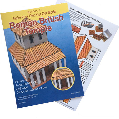 Romano British Temple Paper Model | Bears Get Crafty