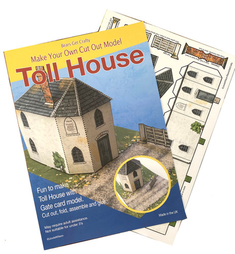 Toll House Paper Model | Bears Get Crafty