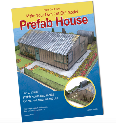Prefab House Paper Model | Bears Get Crafty