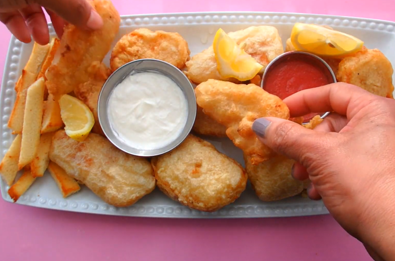 'Fish & Chips' Illusion Cake Bites