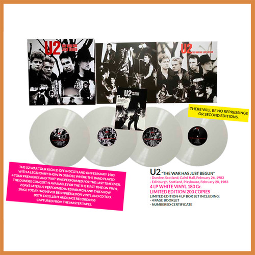 U2 BOX SET 4xLP The War Has Just Begun (White Coloured Numbered 200 ...