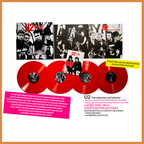 U2 BOX SET 4xLP The War Has Just Begun (Red Coloured Numbered 200 ...