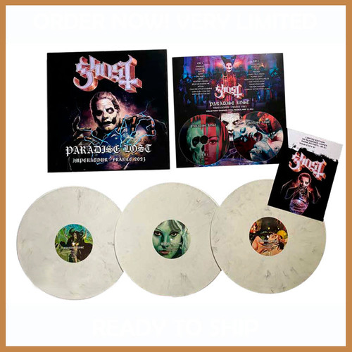 GHOST BOX SET 3xLP+2xCD Paradise Lost (White Marbled Coloured Promo ...