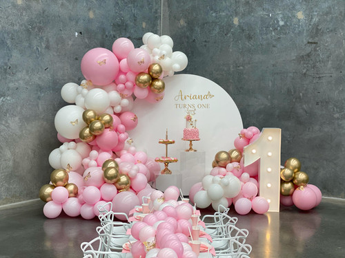 Round White Acrylic Backdrop | Life's Rosey