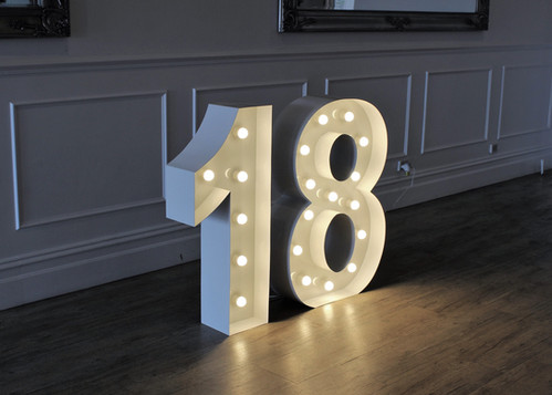 Light Up Number 18 | Life's Rosey