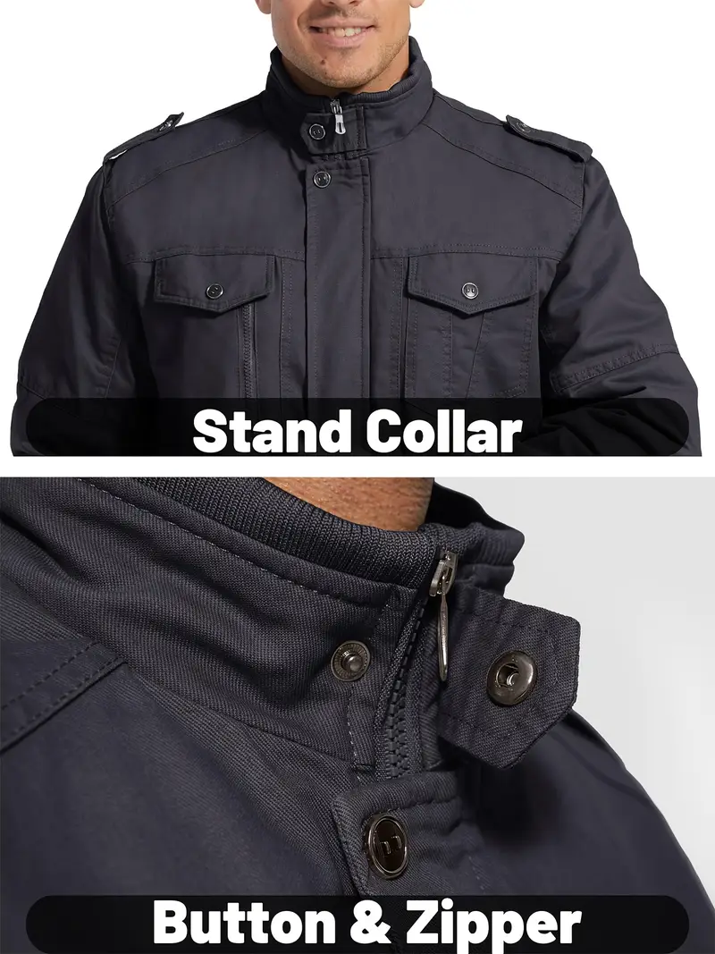 Men's Stylish Fleece-Lined Winter Jacket - Windproof & Warm | GOLF GRADE