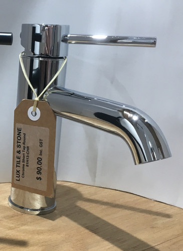 Chrome Short Tap Round | Lux Tile and Stone