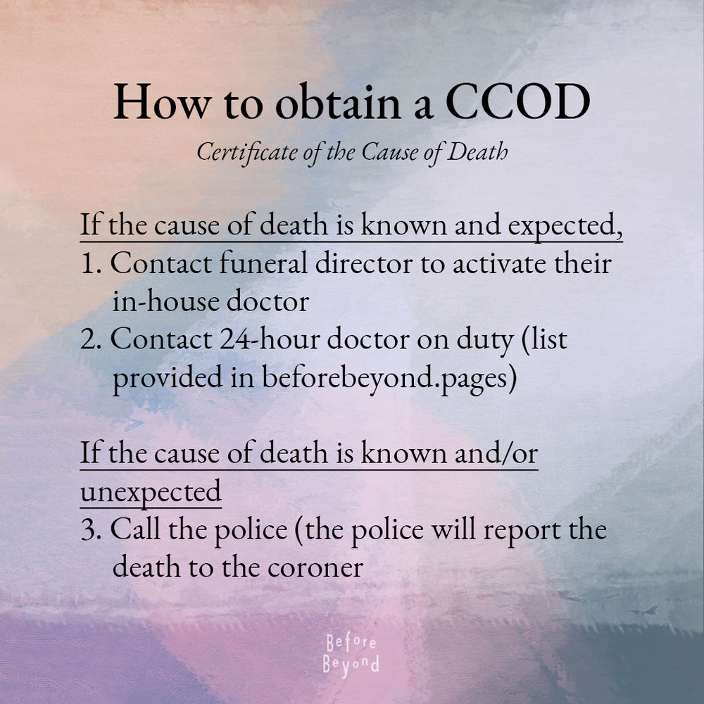 The first 24 hours after death occurs