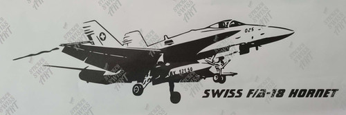 Swiss FA-18 Typ 2 large | StickerSwissArt