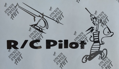 R/C Pilot Helicopter | StickerSwissArt