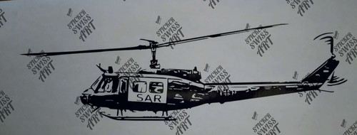 Bell UH1 SAR medium | StickerSwissArt