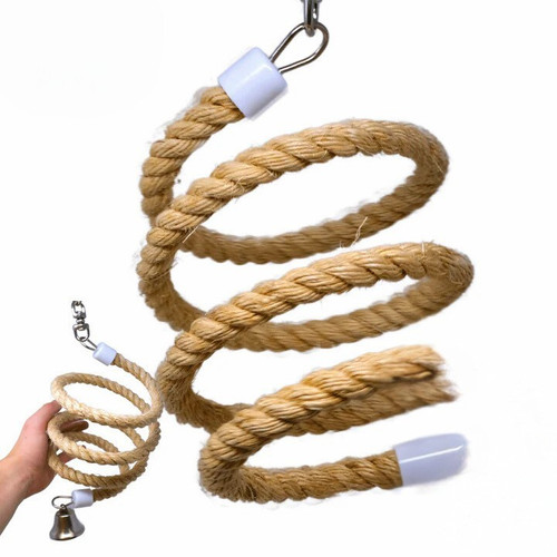 Sisal Rope Boing Perch Toy | Florida Parrot