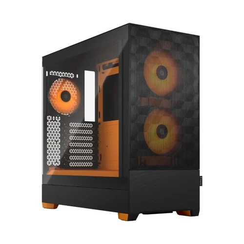 Fractal Design Pop Air RGB (Orange Core/Clear Tint) | TechSurged ...