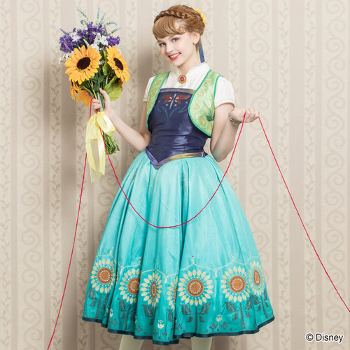 Secret Honey Frozen Anna surprise summer sunflower Halloween costume ...
