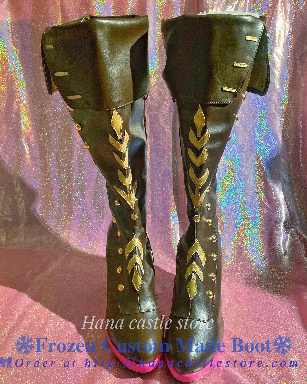 Dreamy collection Frozen 2 Anna custom made boot | Hana Castle store