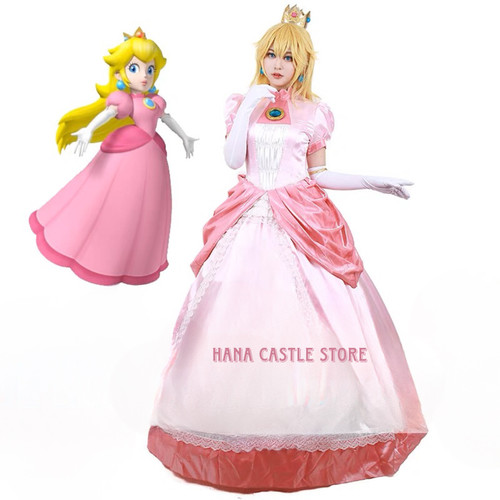 Mario Princess Daisy dress with tiara | Hana Castle store