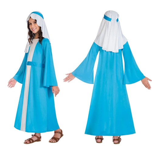 Nativity Mary Child Costume Includes Robe & Headpiece 3/4 years ...