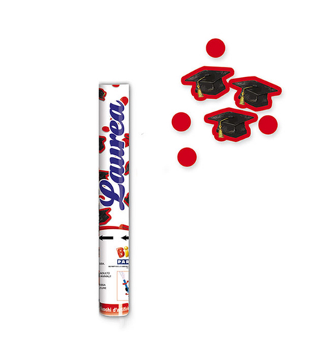 Graduation Confetti Cannon 30cm | BemaniaPartySupplies