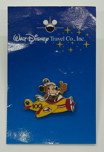 2001 Disney Travel Company 100 Years of Magic MICKEY PILOT in Yellow ...