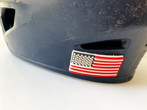 3D Batting Helmet Flag Decal | Spiritthreadsonline