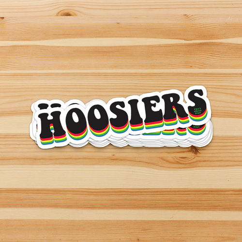 Chunky Hoosiers Sticker | First and Wilkerson