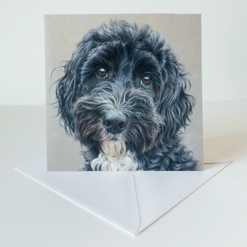 Poppy - Cockapoo Greeting Card | Amanda Drage Art