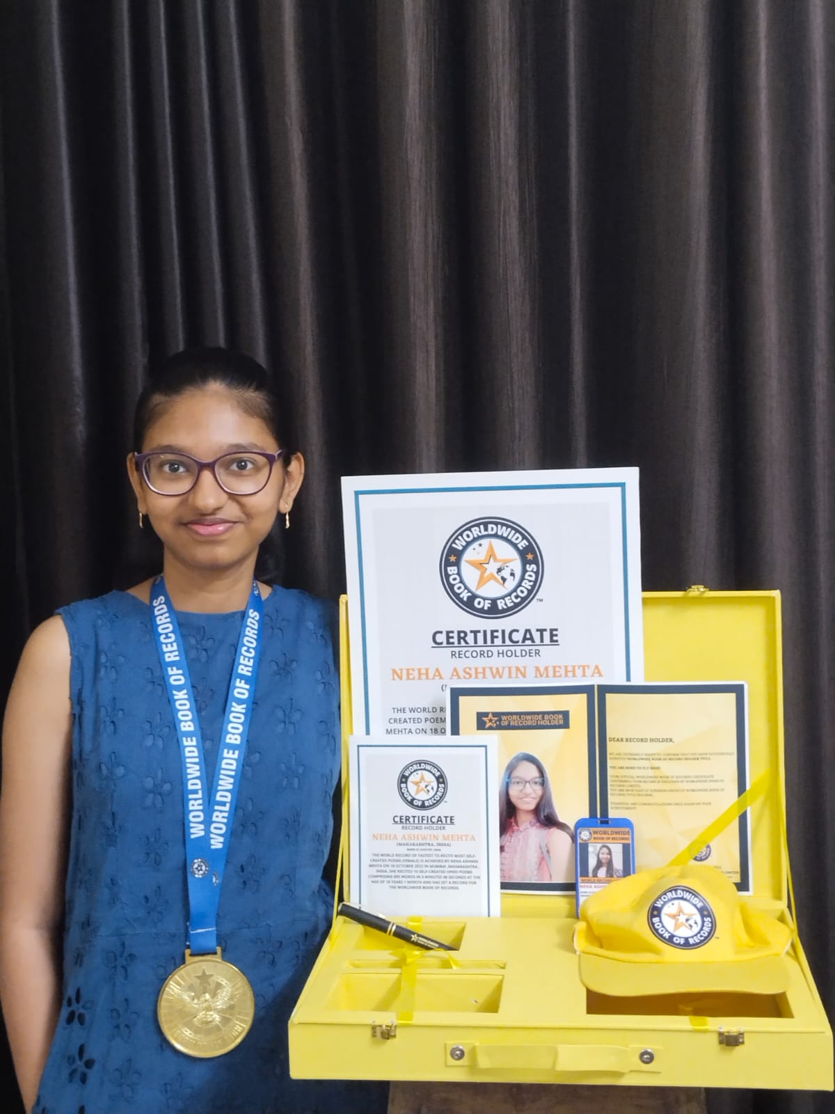 FASTEST TO RECITE MOST SELF-CREATED POEMS (FEMALE)-World Record by NEHA ...