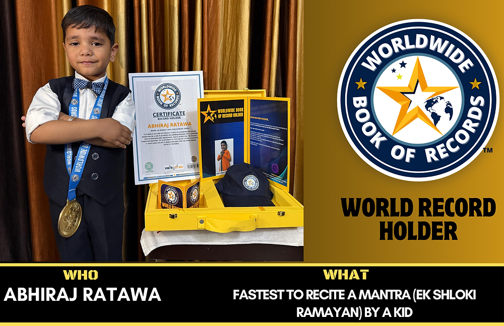 Fastest To Recite A Mantra (Ek Shloki Ramayan) By A Kid-Achieved By ...
