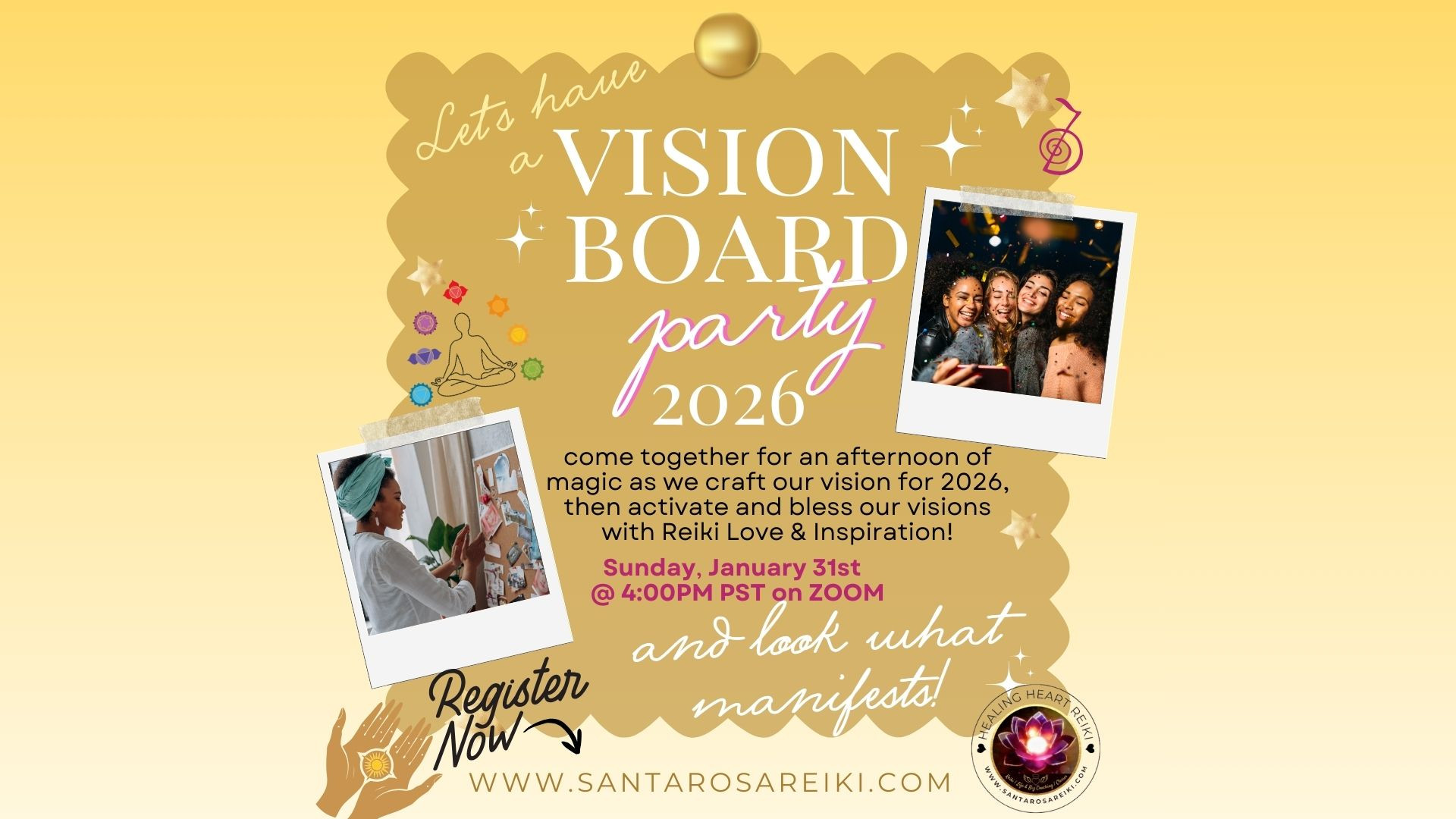 2026 Vision Board Party | Healing Heart Reiki