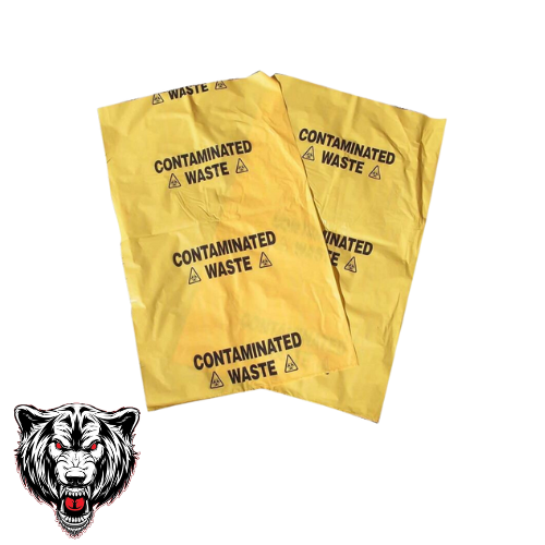 Yellow Contaminated Waste Bags H/D | Carton of 200 | JRD Distributors