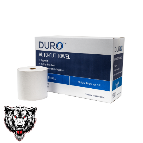 Caprice Duro Auto Cut Roll Towel 200m | Carton of 6 | JRD Distributors