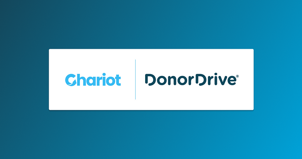 DonorDrive and Chariot Announce New Partnership for Integrated DAF Payments