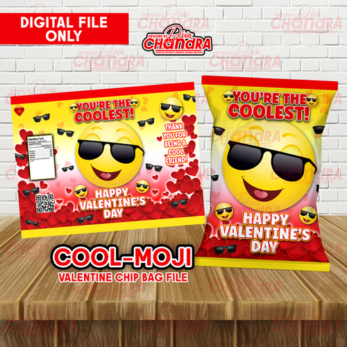 "Cool-Moji" Valentine Chip Bag | iDream of Custom