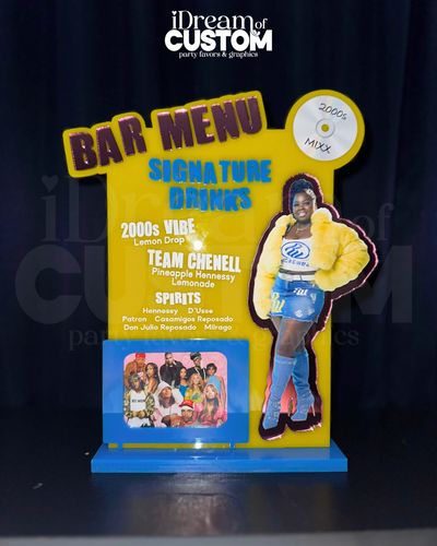 "Throwback" themed Menu | iDream of Custom